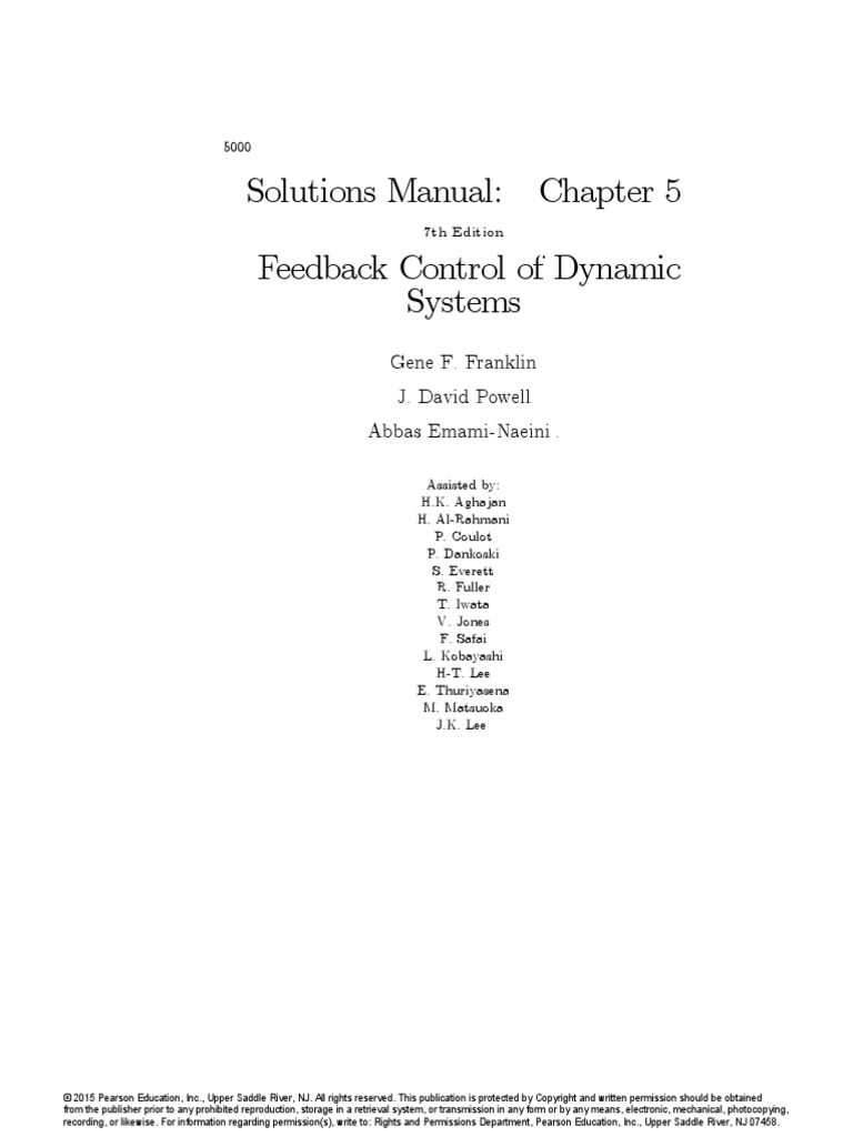 Feedback Control System 5th Chapter PDF | PDF | Complex Number ...