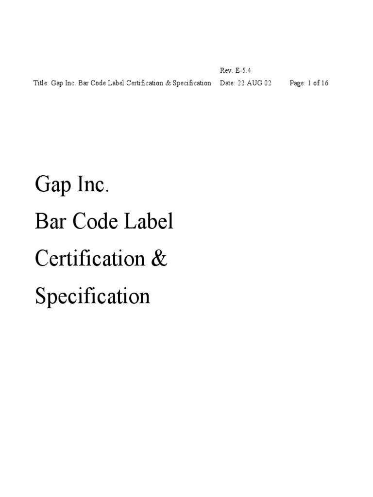 EDI Label Tech - Standards | Download Free PDF | Barcode | Electronic ...