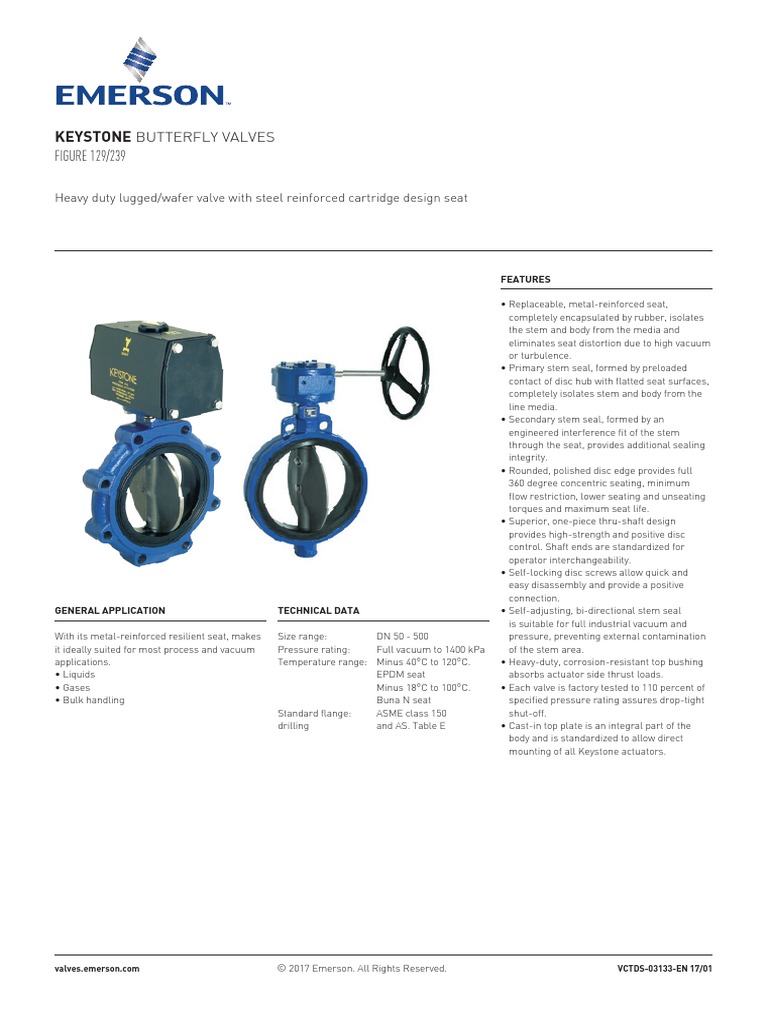 Keystone F129 F239 | PDF | Valve | Gas Technologies