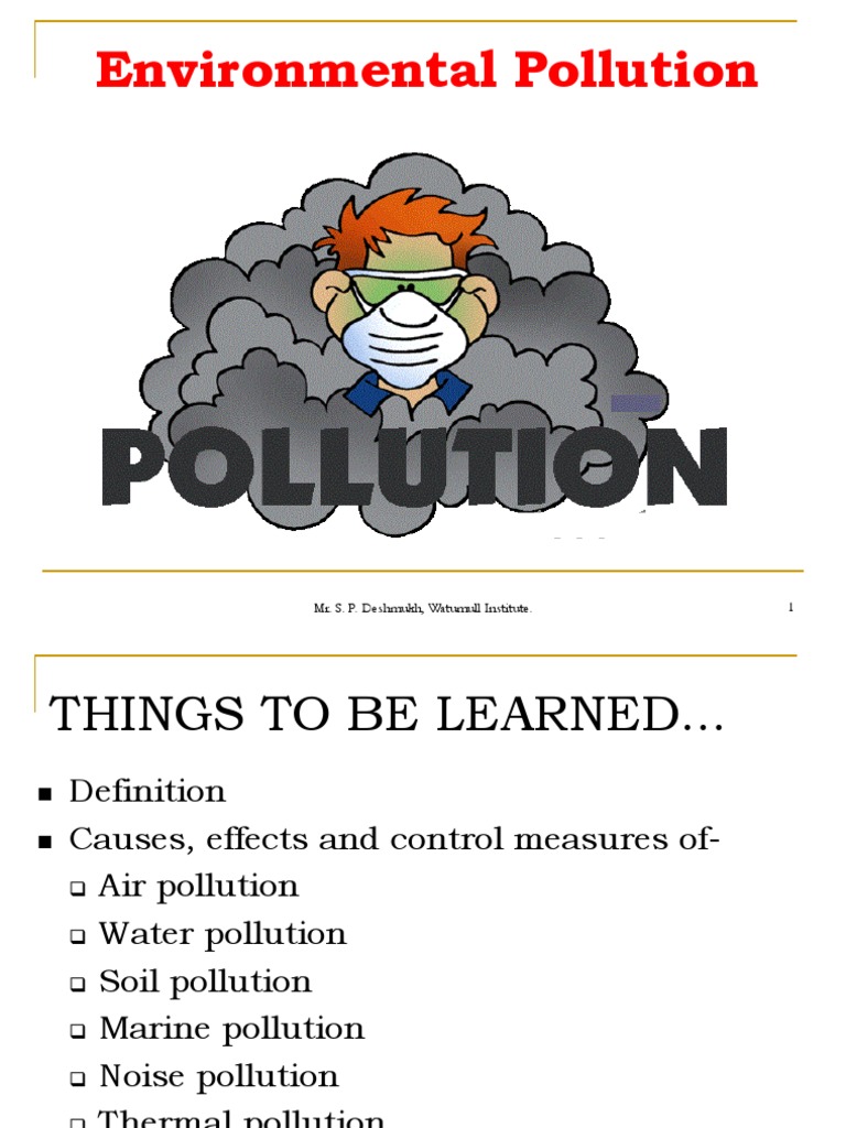 Understanding Environmental Pollution | PDF | Water Pollution ...