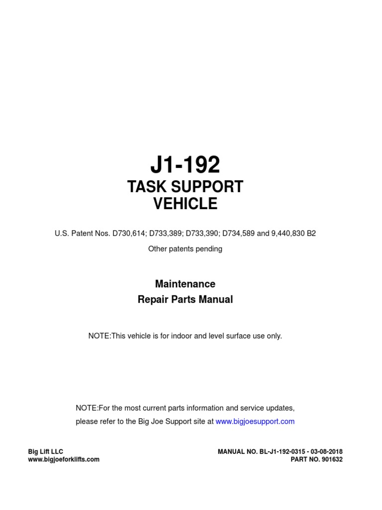 Task Support Vehicle: Maintenance Repair Parts Manual | PDF | Elevator ...