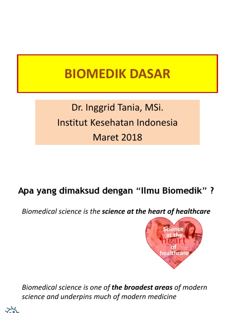 BIOMEDIK DASAR Mata Kuliah - DR - Inggrid | PDF