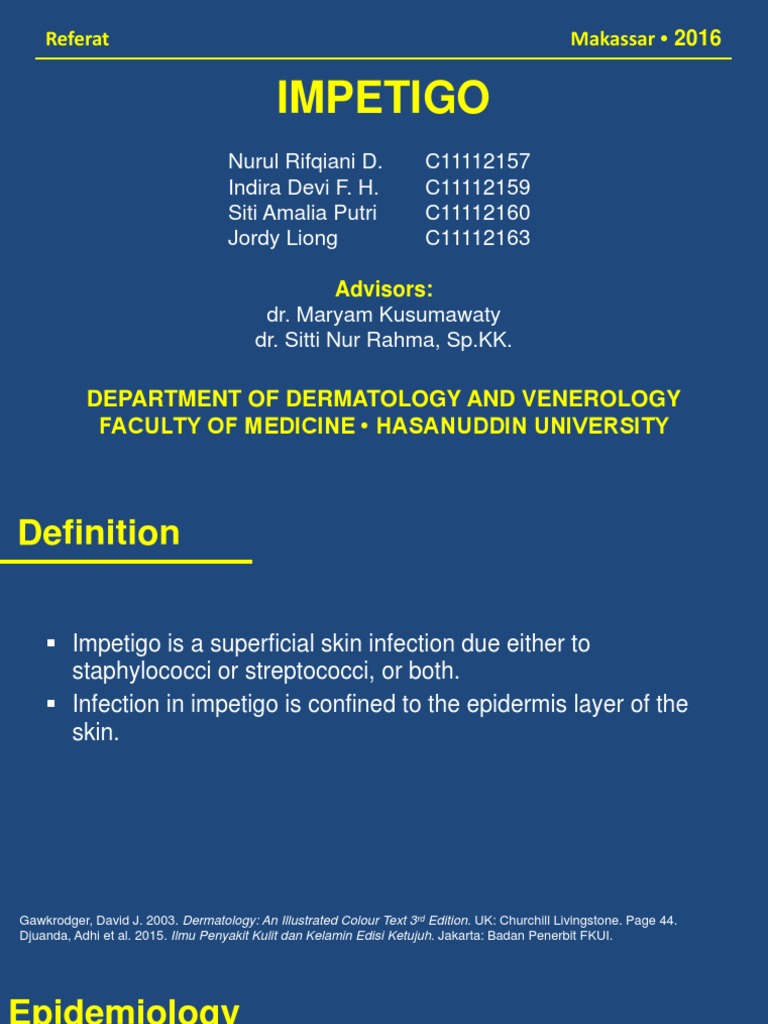 Impetigo (Final) | PDF | Dermatology | Cutaneous Conditions