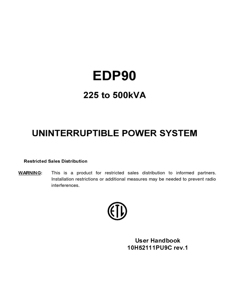 Oneac EDP90 | Download Free PDF | Capacitor | Switch