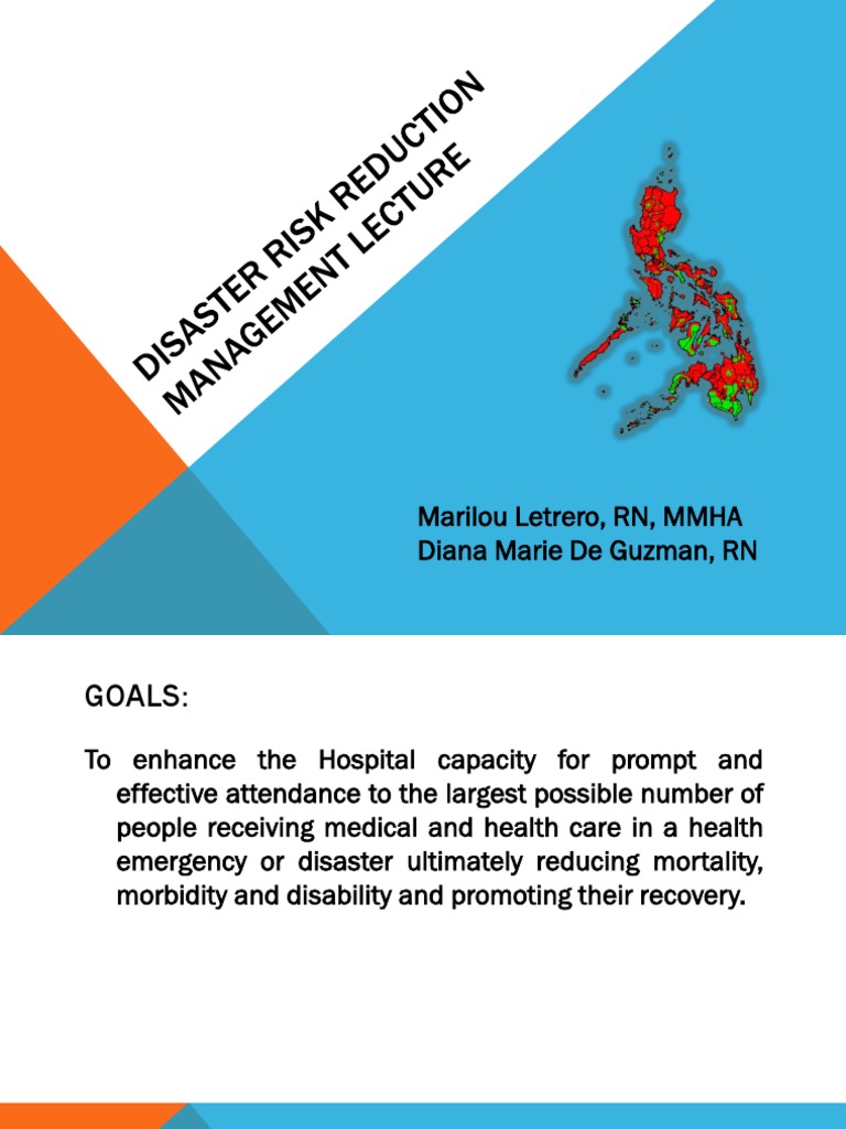 Disaster Risk Reduction Management Lecture | PDF | Emergency | Risk