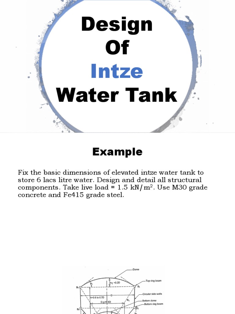 Intze Water Tank PDF | PDF