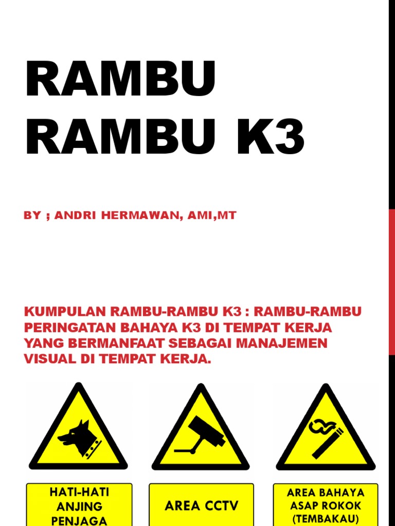 Rambu Rambu K3 | PDF