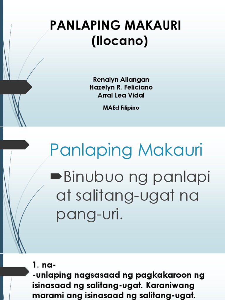 PANLAPING MAKAURI Ilocano | PDF