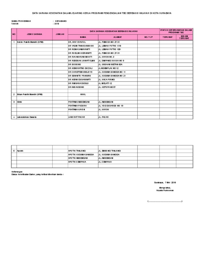 Format Laporan DPM | PDF