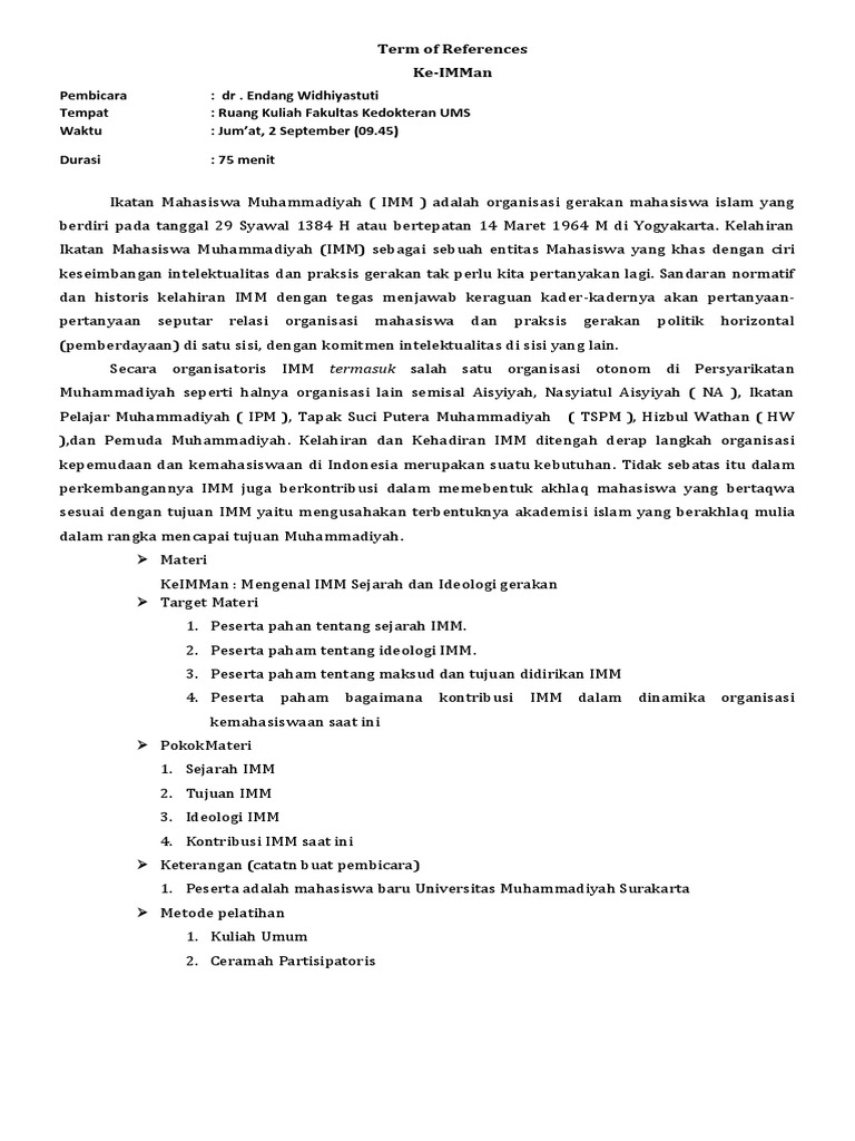 Sejarah dan Ideologi Ikatan Mahasiswa Muhammadiyah | PDF | Karier ...