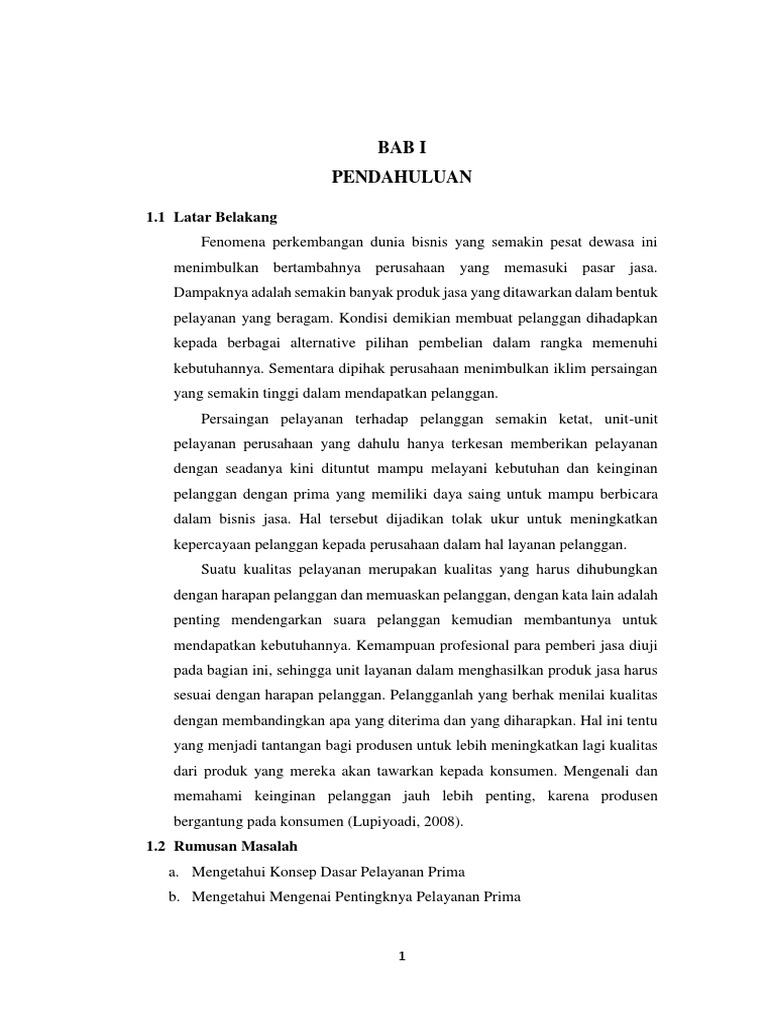 Pelayanan Prima Penampilan Pribadi | PDF
