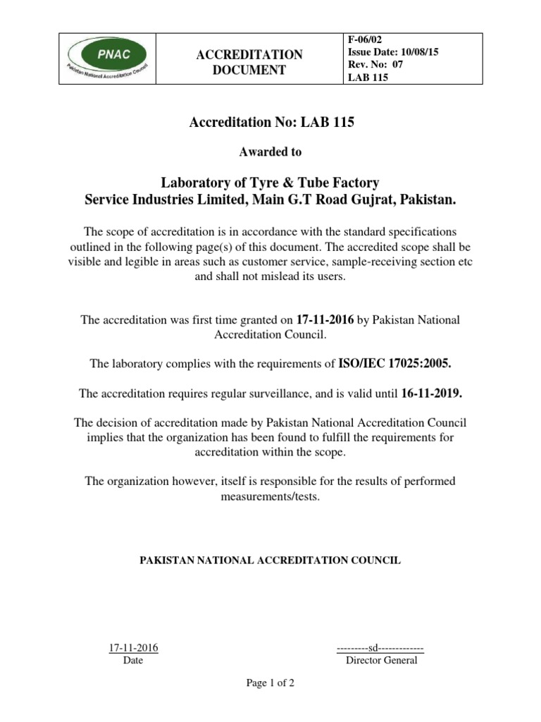 LAB 115 Services Ind | PDF | Tire | Evaluation