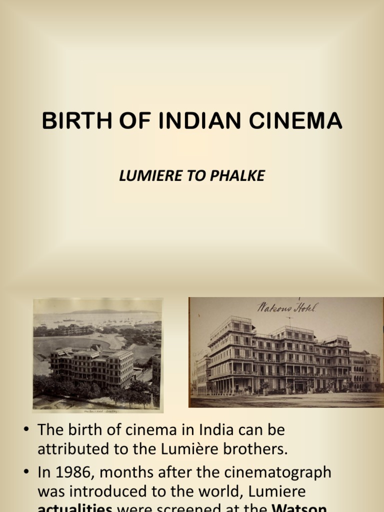 Birth of Indian Cinema | PDF | Cinema Of India | Cinema