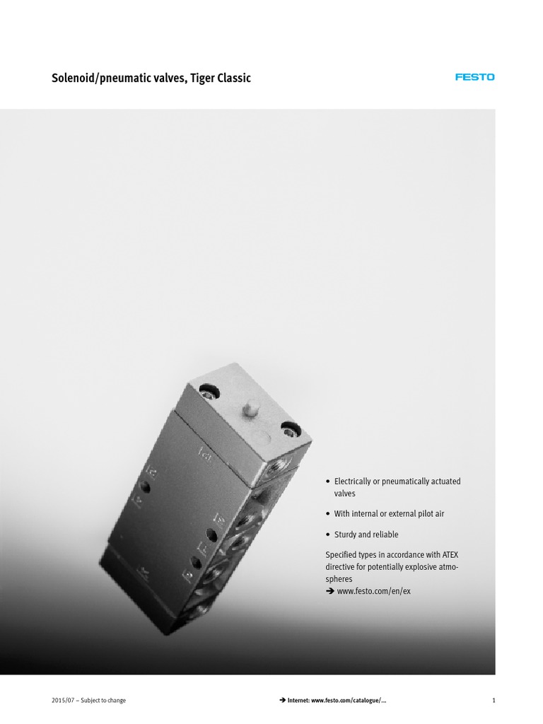 Solenoid/pneumatic Valves, Tiger Classic | PDF | Valve | Alternating ...