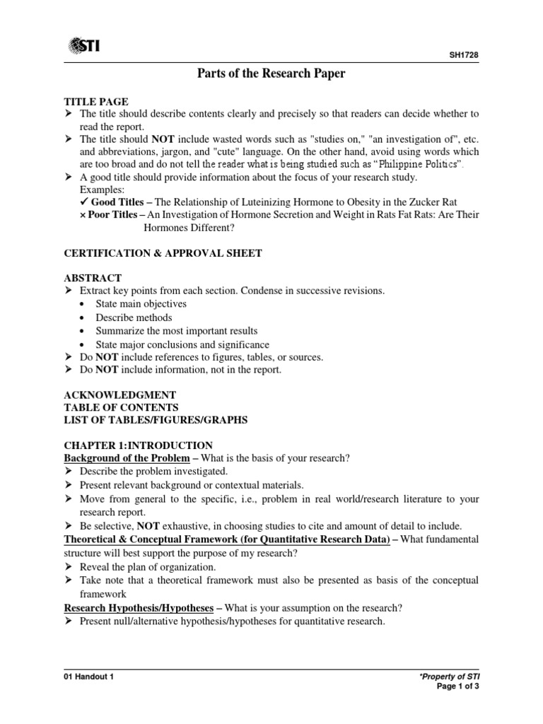 Sample Handout | PDF | Hypothesis | Data Analysis