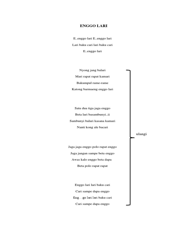 Enggo Lari | PDF