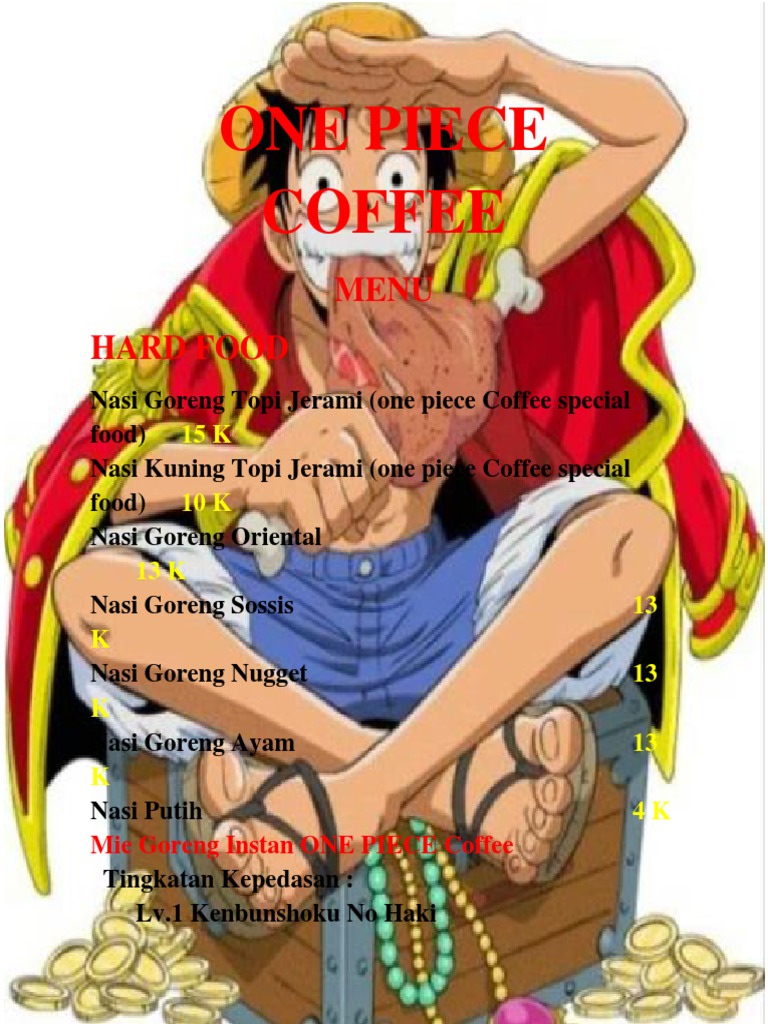 One Piece Cafe Menu Overview | PDF