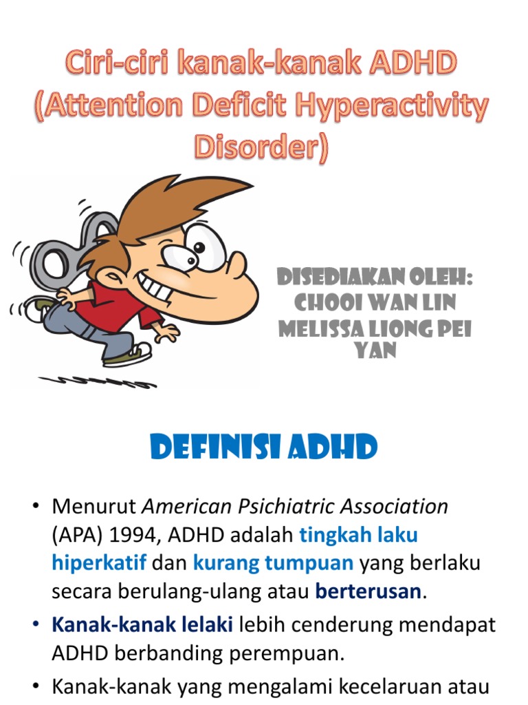 Ciri Ciri Kanak Kanak ADHD | PDF