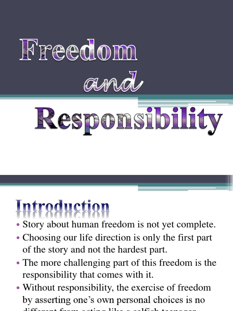 Freedom and Responsibility | PDF | Free Will | Søren Kierkegaard