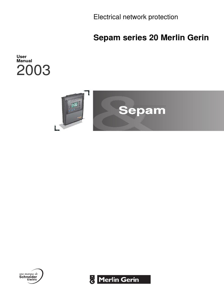 Sepam 1000+ Serie 20 - Manual | PDF | Alternating Current | Relay
