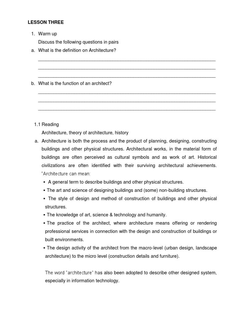 Architecture | PDF