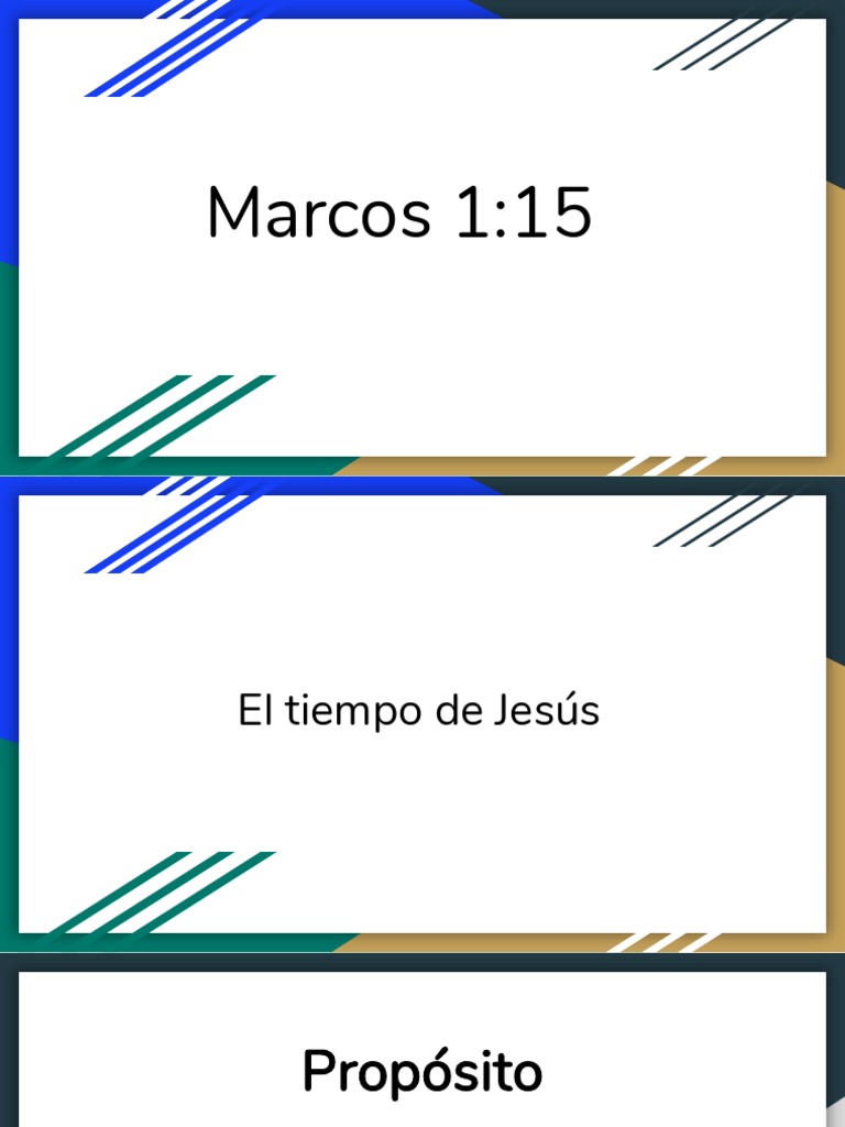 Marcos 1 - 15 Homiletica | PDF