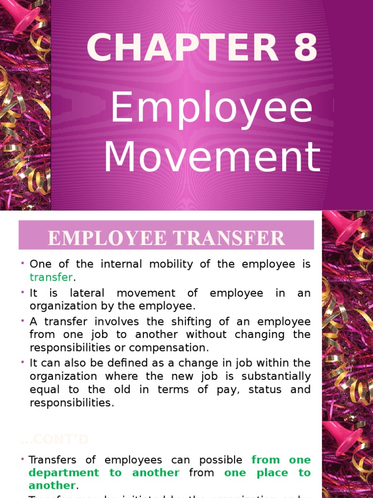 CH - 8 Employee Movement | PDF | Layoff | Employment