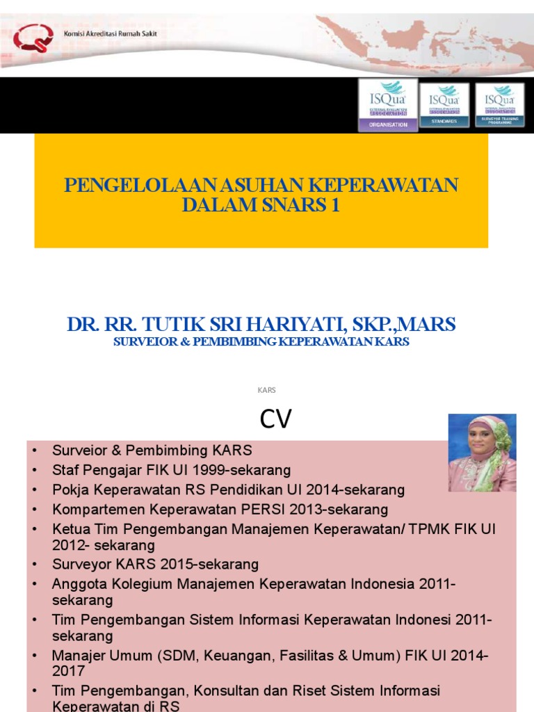 Pengelolaan Asuhan Keperawatan KARS | PDF