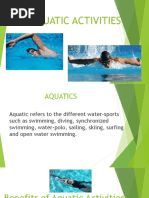 Understanding Aquatic Activities | PDF | Swimming | Yacht