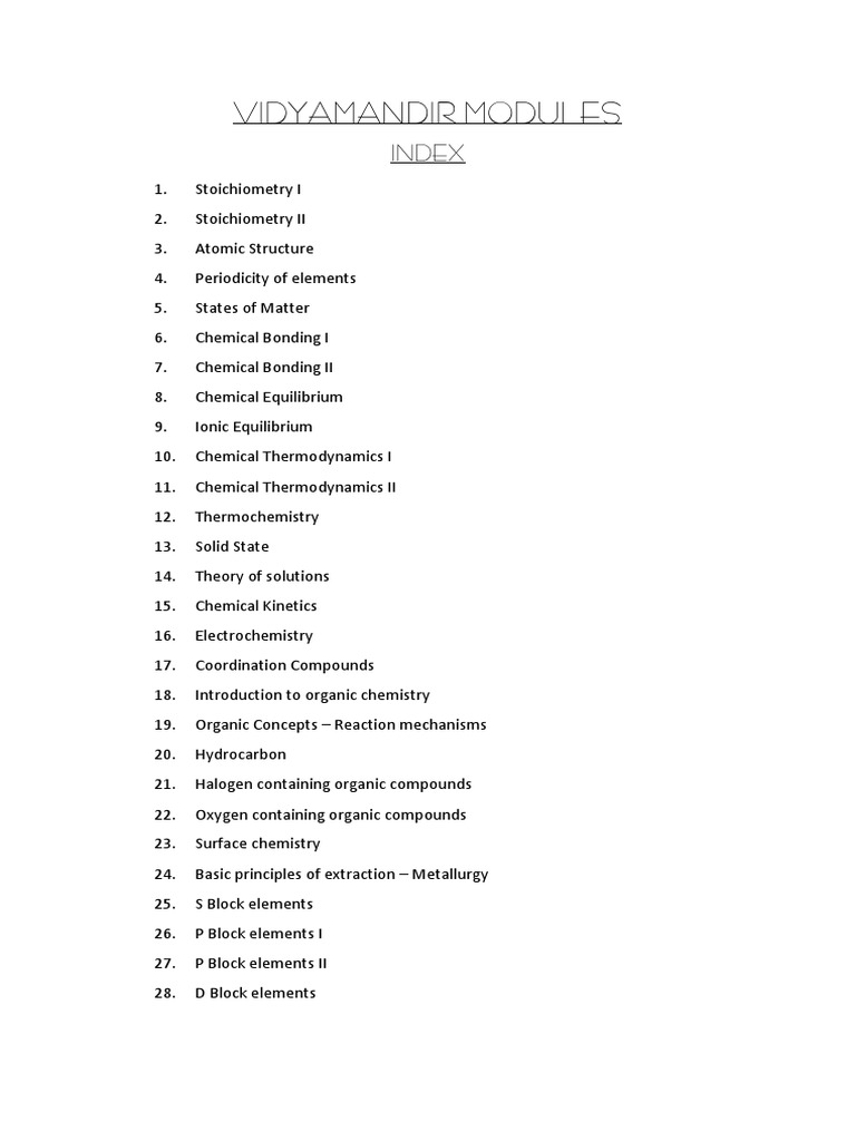 VMC Modules PDF | PDF | Hydroxide | Mole (Unit)