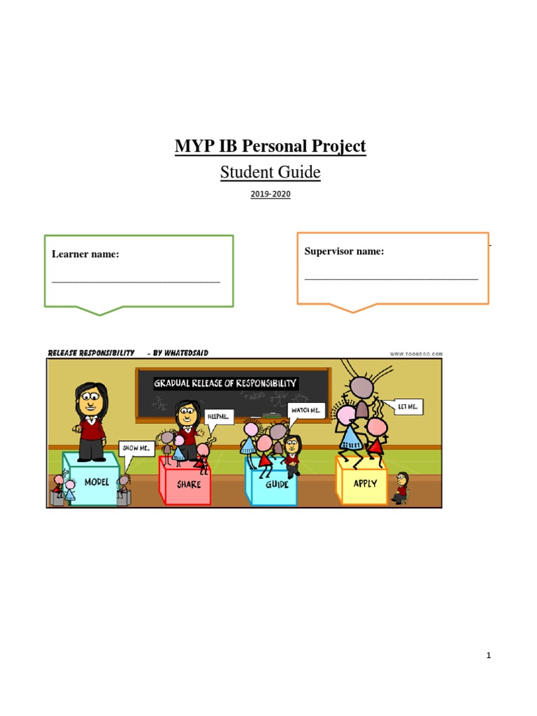 Personal Project IB Handbook | PDF | Goal | Scientific Method