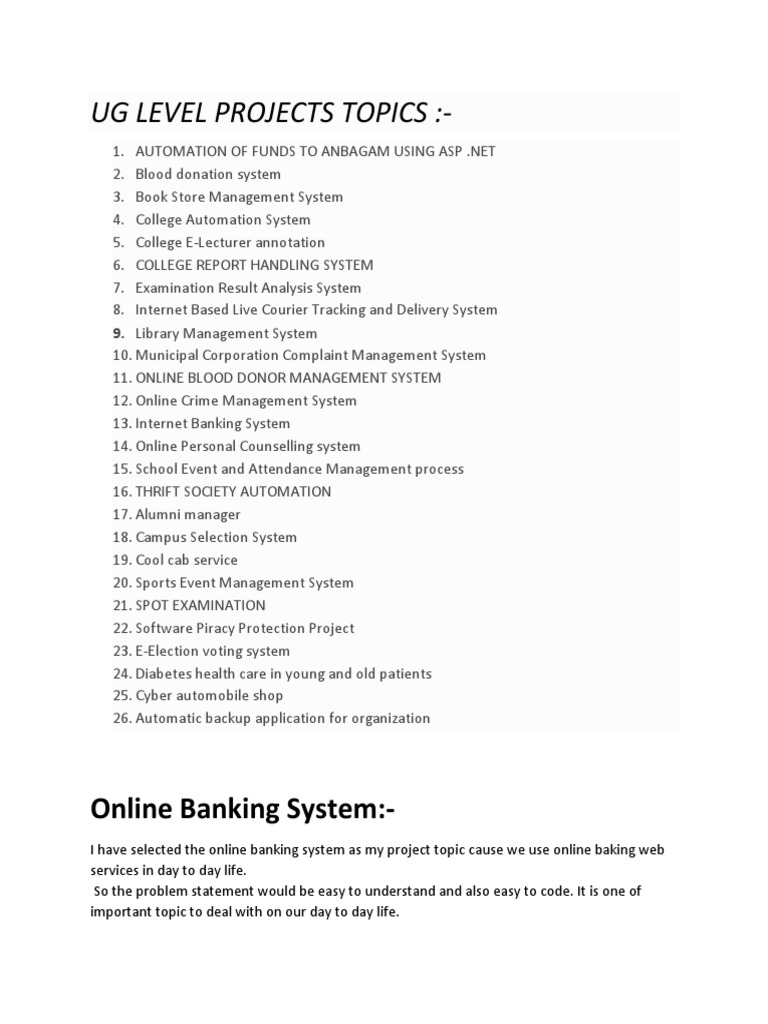 Internet Banking Project Report | PDF | Online Banking | Banks & Banking