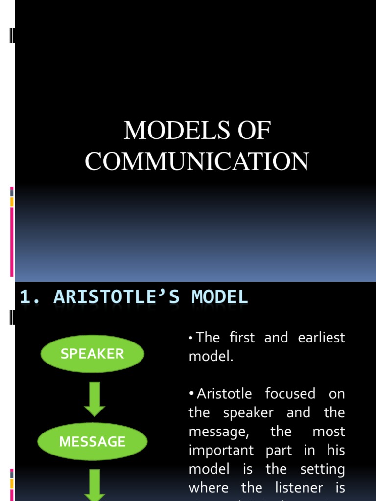Aristotle's Communication Model Explained | PDF | Language Arts ...