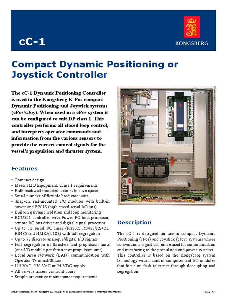 K Pos Compact DP or Joystick Controller | PDF | Input/Output | Electronics
