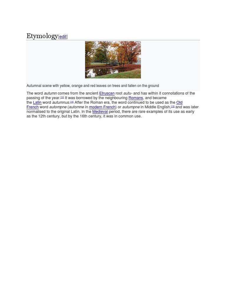 Etymology: Etruscan Romans Latin Old French Modern French Medieval ...