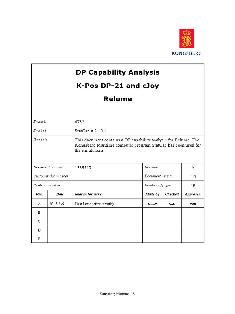 Relume DP Capability Plots | PDF | Spacecraft Propulsion | Sea