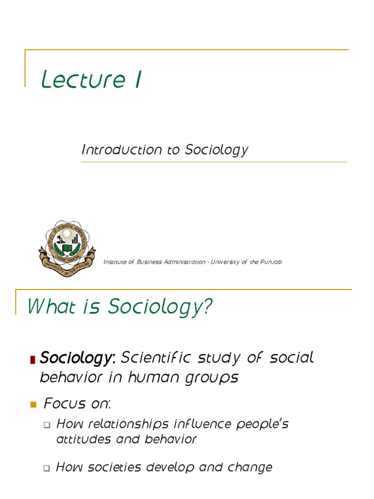Introduction to Sociology Concepts | PDF | Sociology | Max Weber