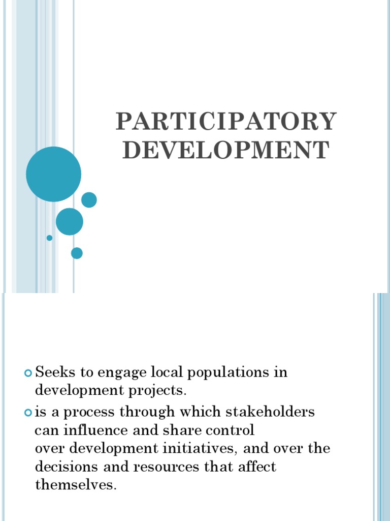 Participatory Development | PDF