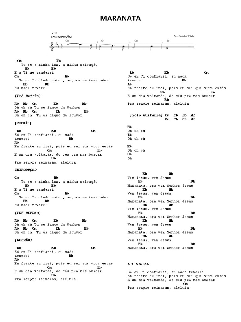 Maranata Cifra | PDF | Comportamento e experiência religiosa | Crença e ...