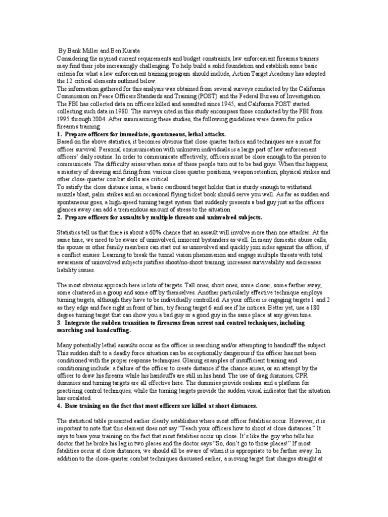 Police Training | PDF | Police | Federal Bureau Of Investigation