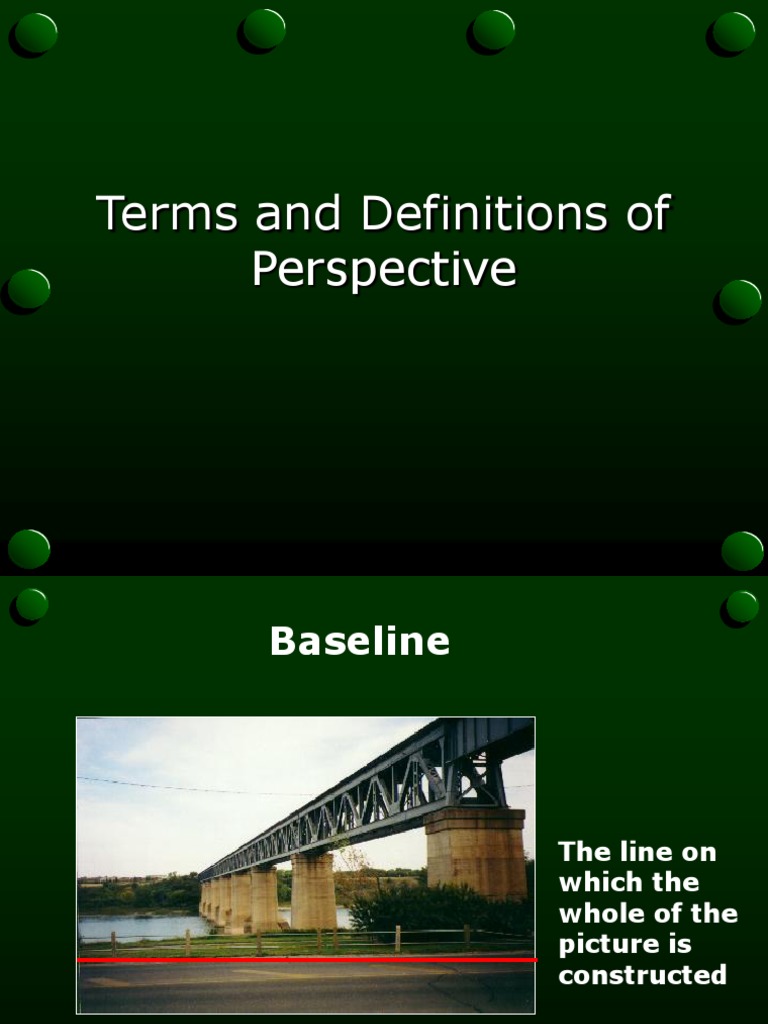 Terms and Definitions of Perspective | PDF