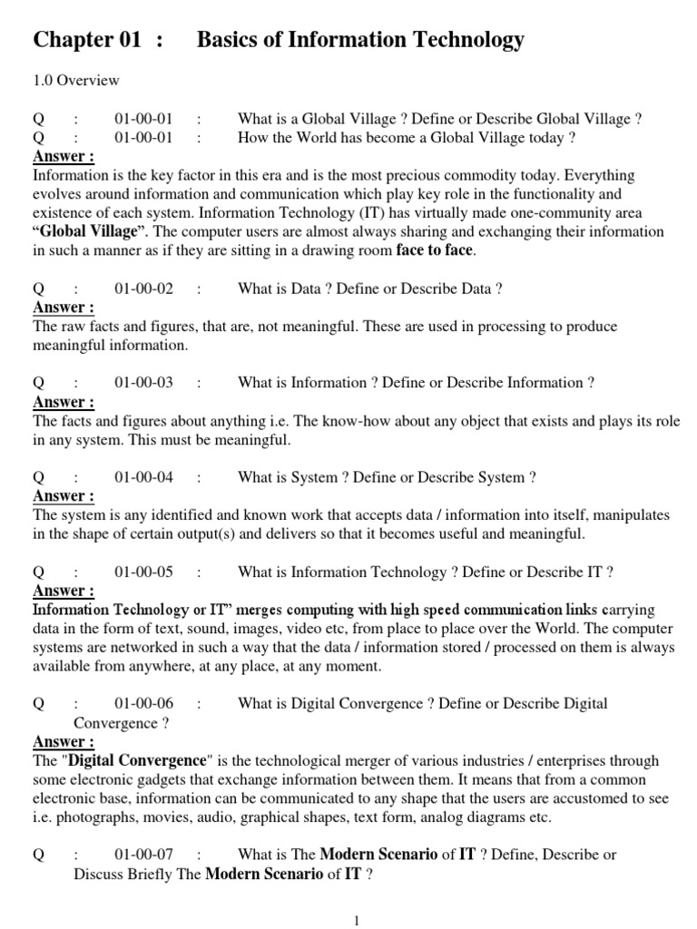 Computer Science 1st Year 01 10 All Chapters PDF | PDF | Computer ...