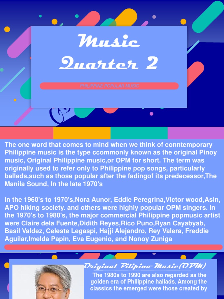 OPM: A Brief History of Original Pilipino Music | PDF | Musicians ...