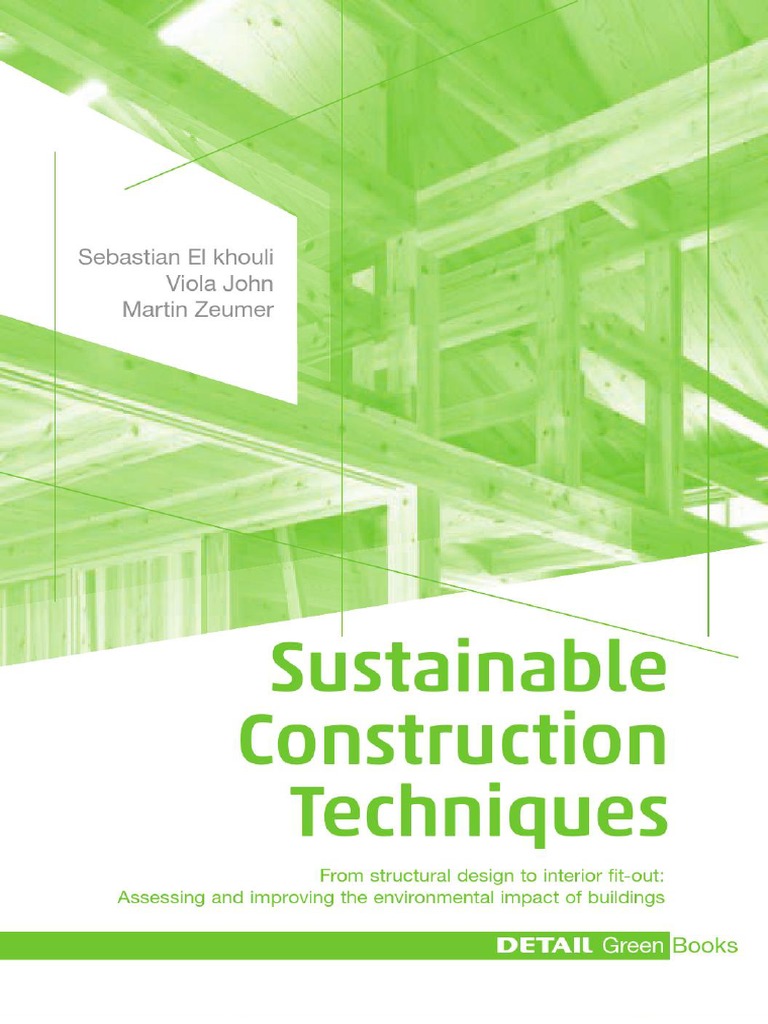 Sustainable Construction Techniques | PDF