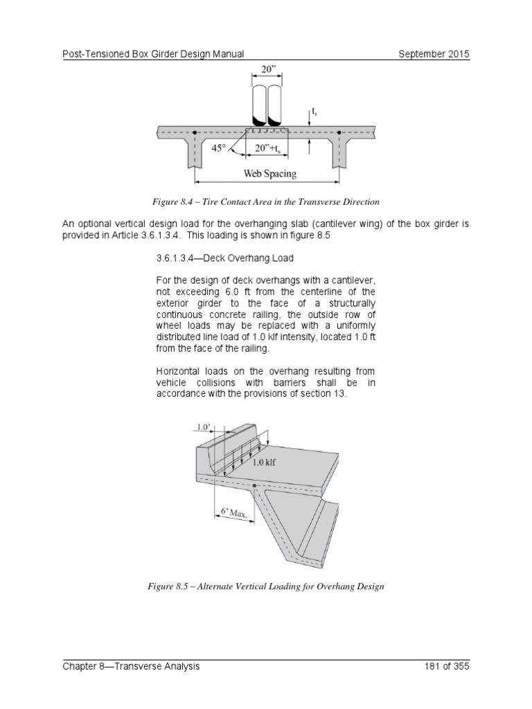 Post Tensioned Box Girder Design Manual (3) (200-374) | Prestressed ...