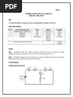 Verification of KVL and KCL | PDF | Voltage | Electrical Network