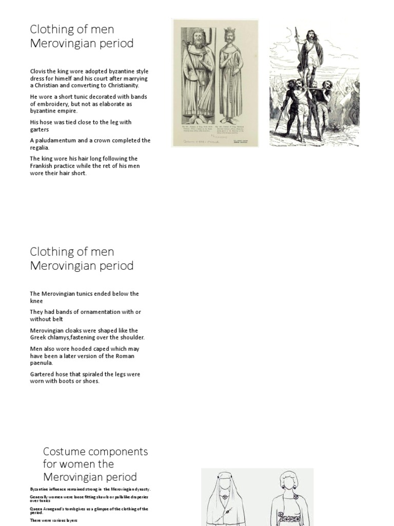 Clothing of Men Merovingian Period | PDF | Jewellery | Clothing