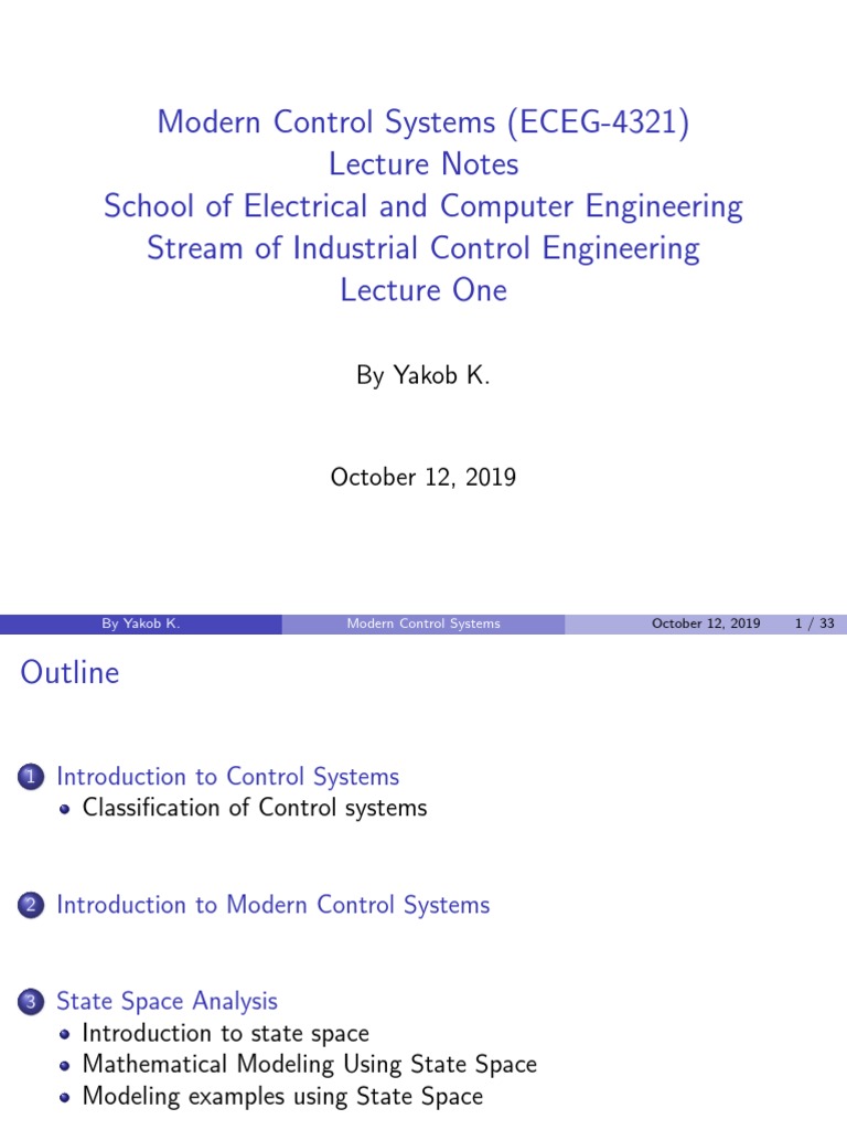 Control CH 1 | PDF | Control Theory | Electromagnetism