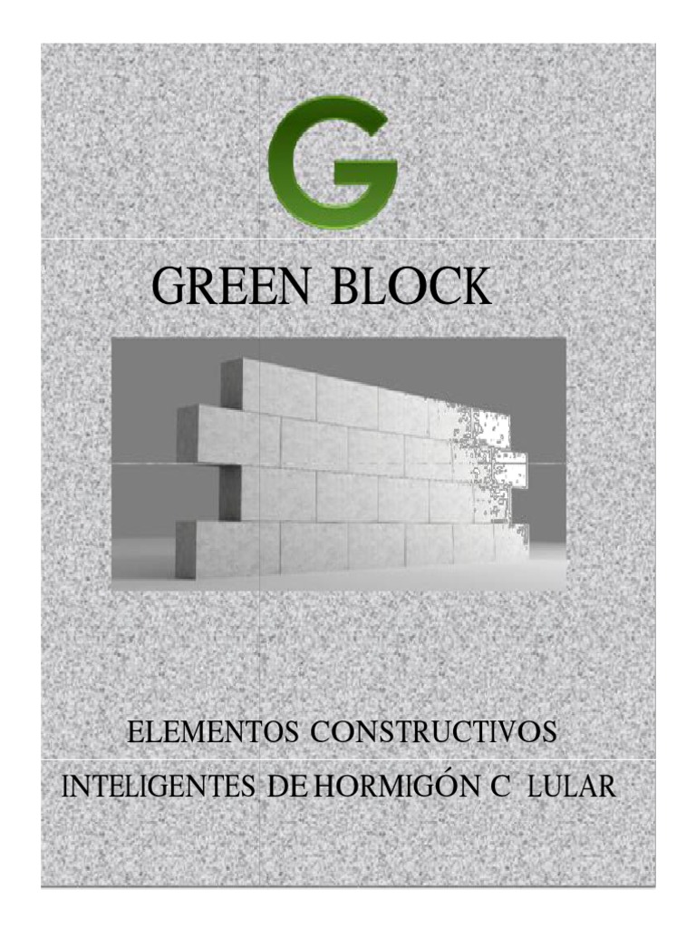 Greenblock Presentacion PDF Nuevo | PDF | Calidad (comercial) | Cemento