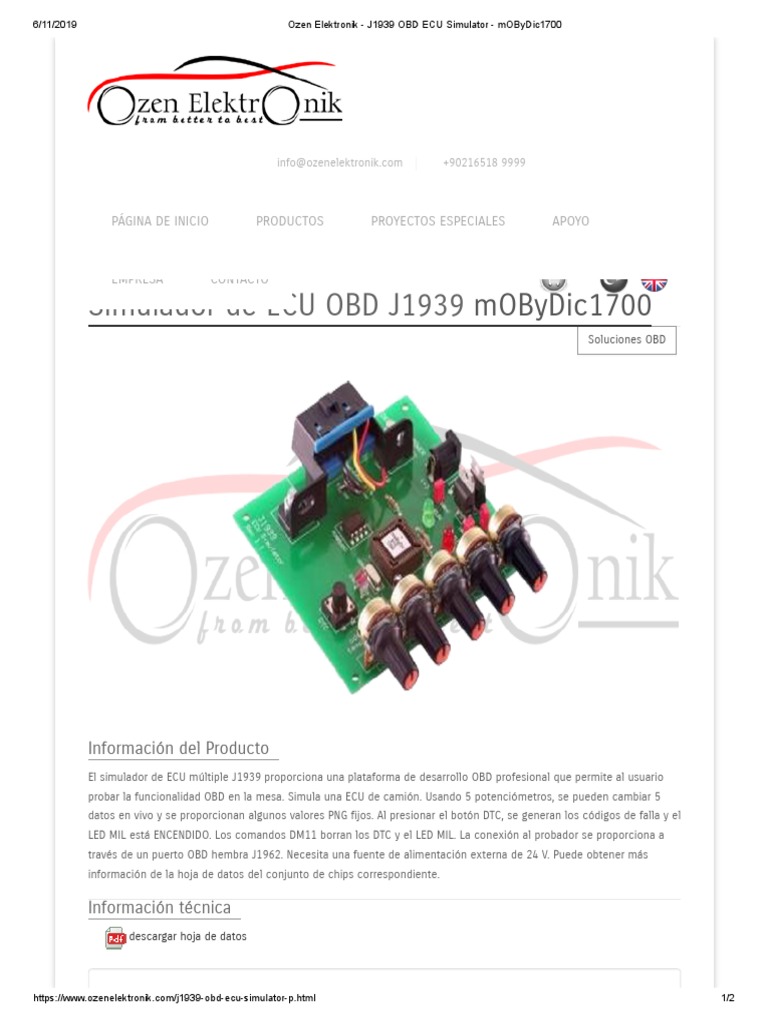 J1939 Obd Ecu Simulator Pdf Informática Software